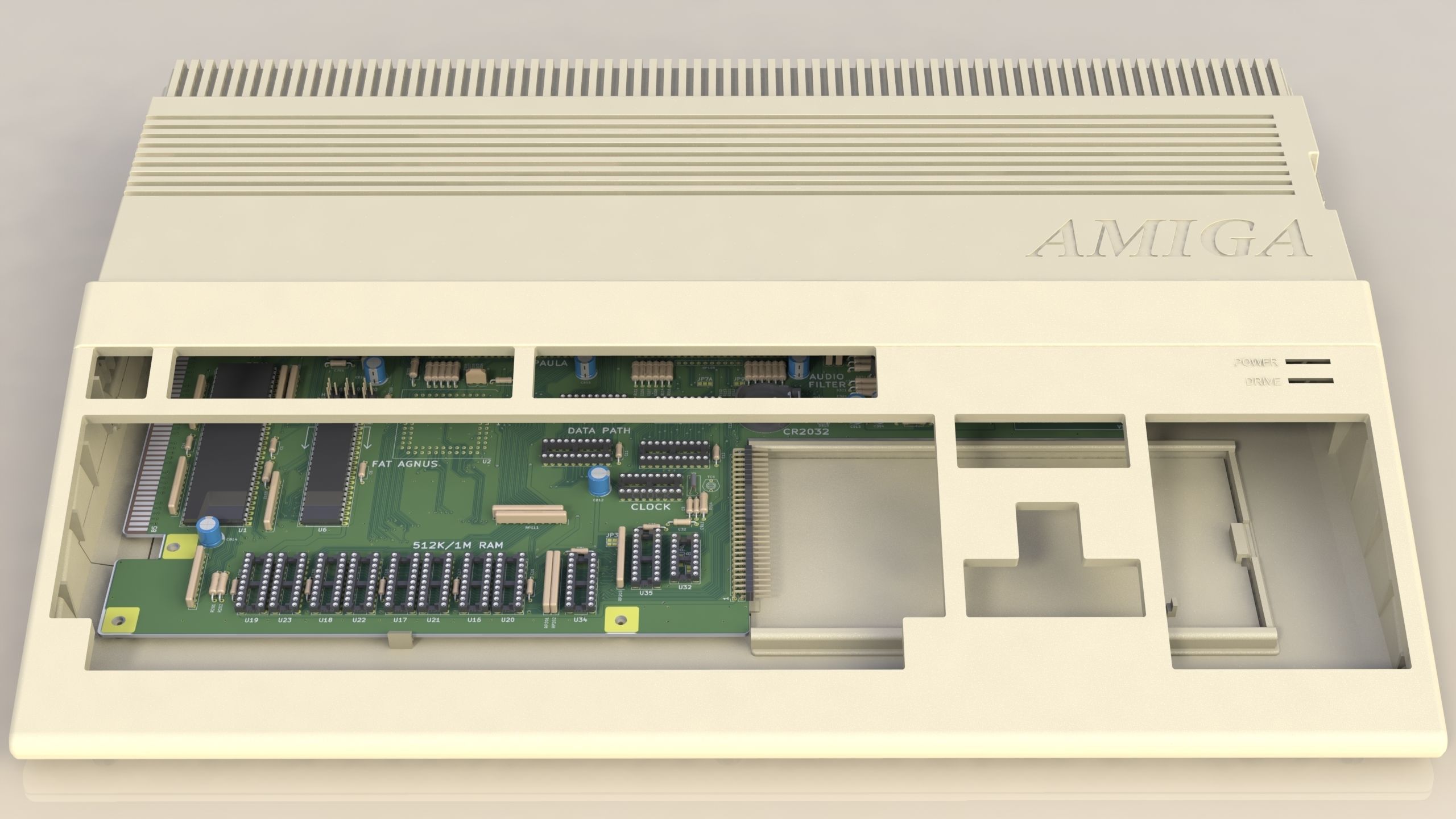 Commodore Amiga 500 3d printed enclosure 3D model 3D printable | CGTrader