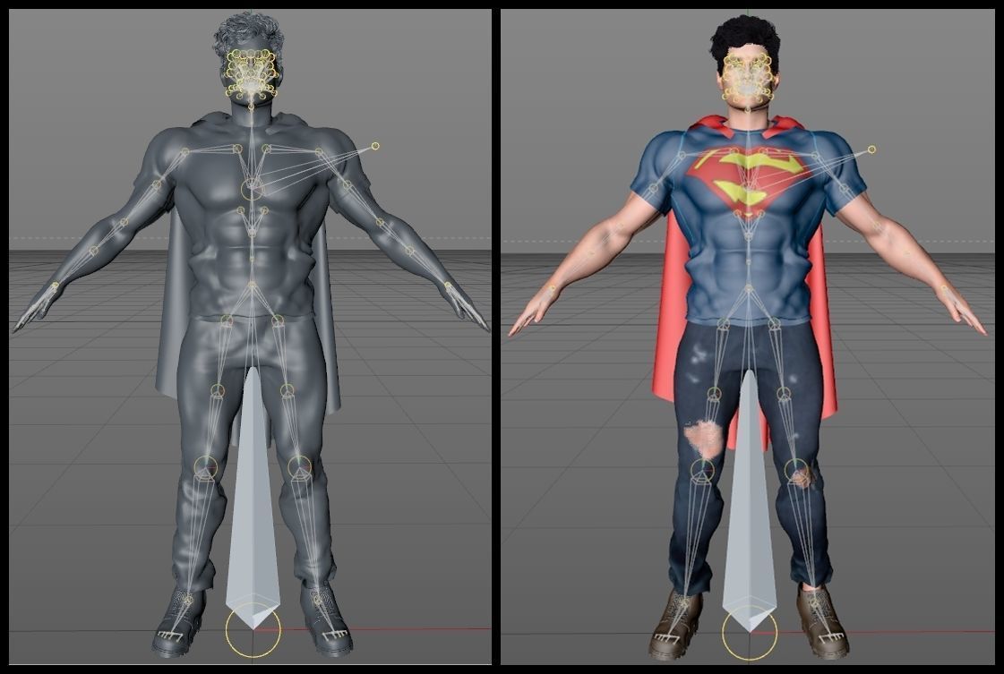 Young Superman - New 52 3D model rigged | CGTrader