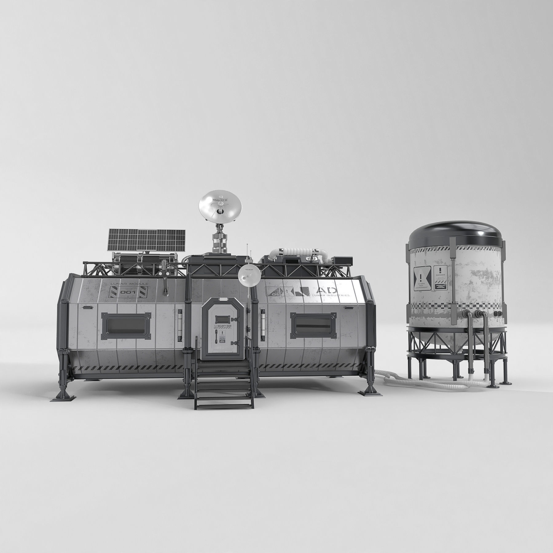 Lunar habitat 3D model | CGTrader