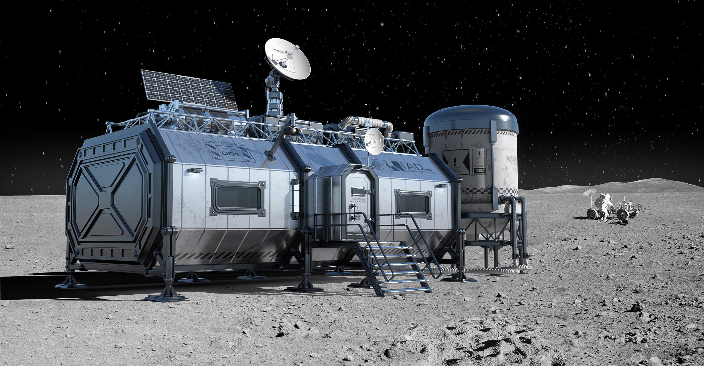 Lunar Habitat 3d Model Cgtrader