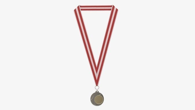 Sports medal trophy mockup 03 3D model | CGTrader