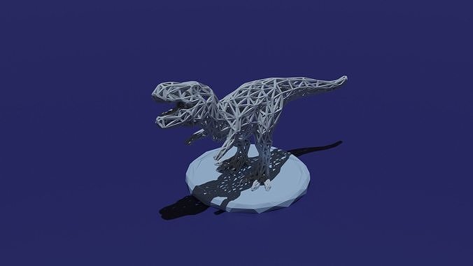 T-Rex Low Poly 3D model 3D printable | CGTrader