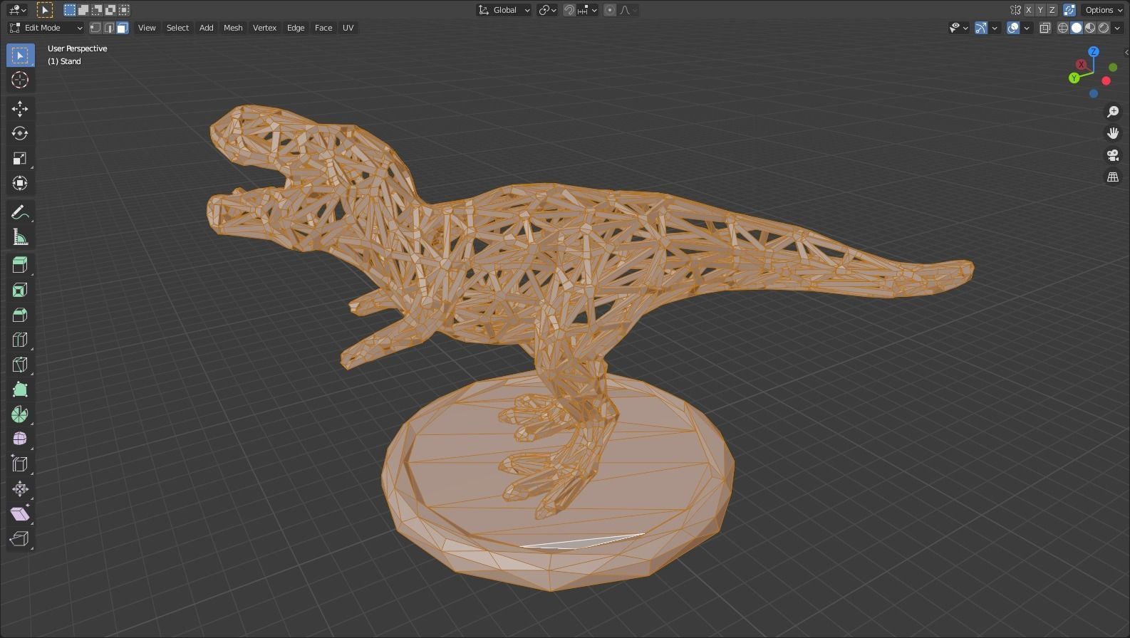 T-Rex Low Poly 3D model 3D printable | CGTrader