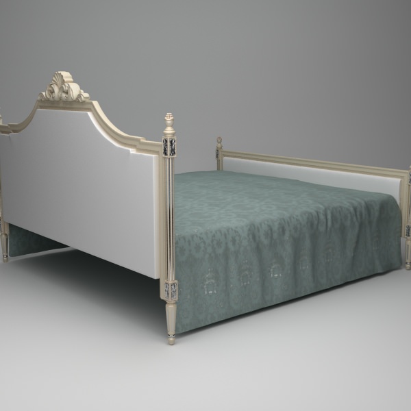 Traditional Style Bed 3D model | CGTrader