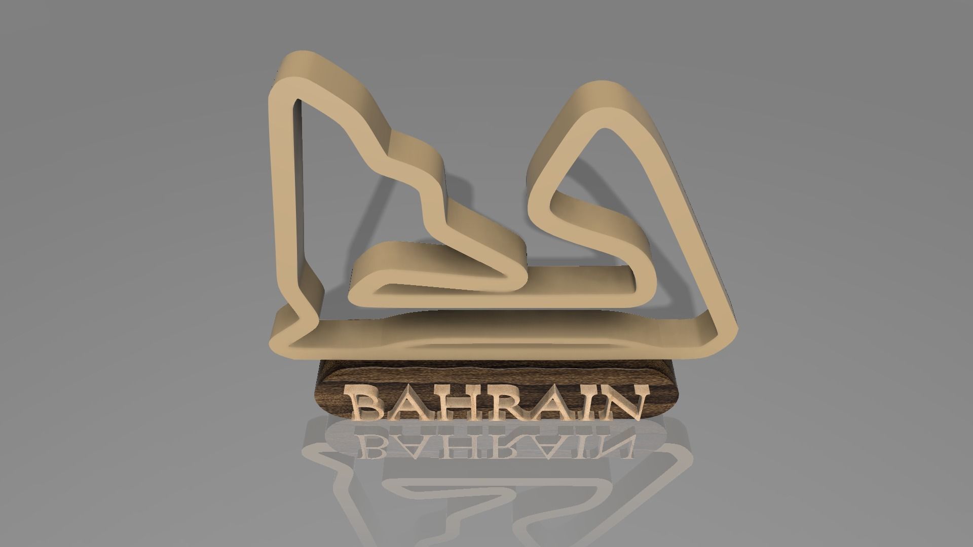 F1 Bahrain Race Track STL OBJ FBX Files 3D Print Fusion 360 3D model 3D ...