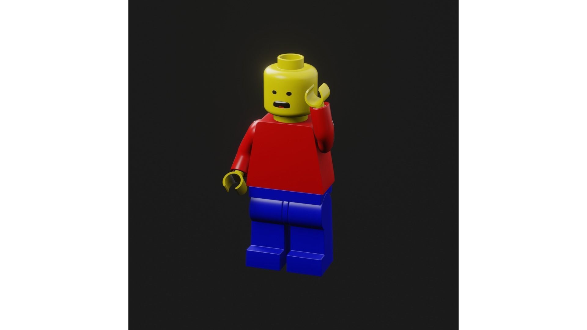 Generic Popular Brick Person 3D model | CGTrader