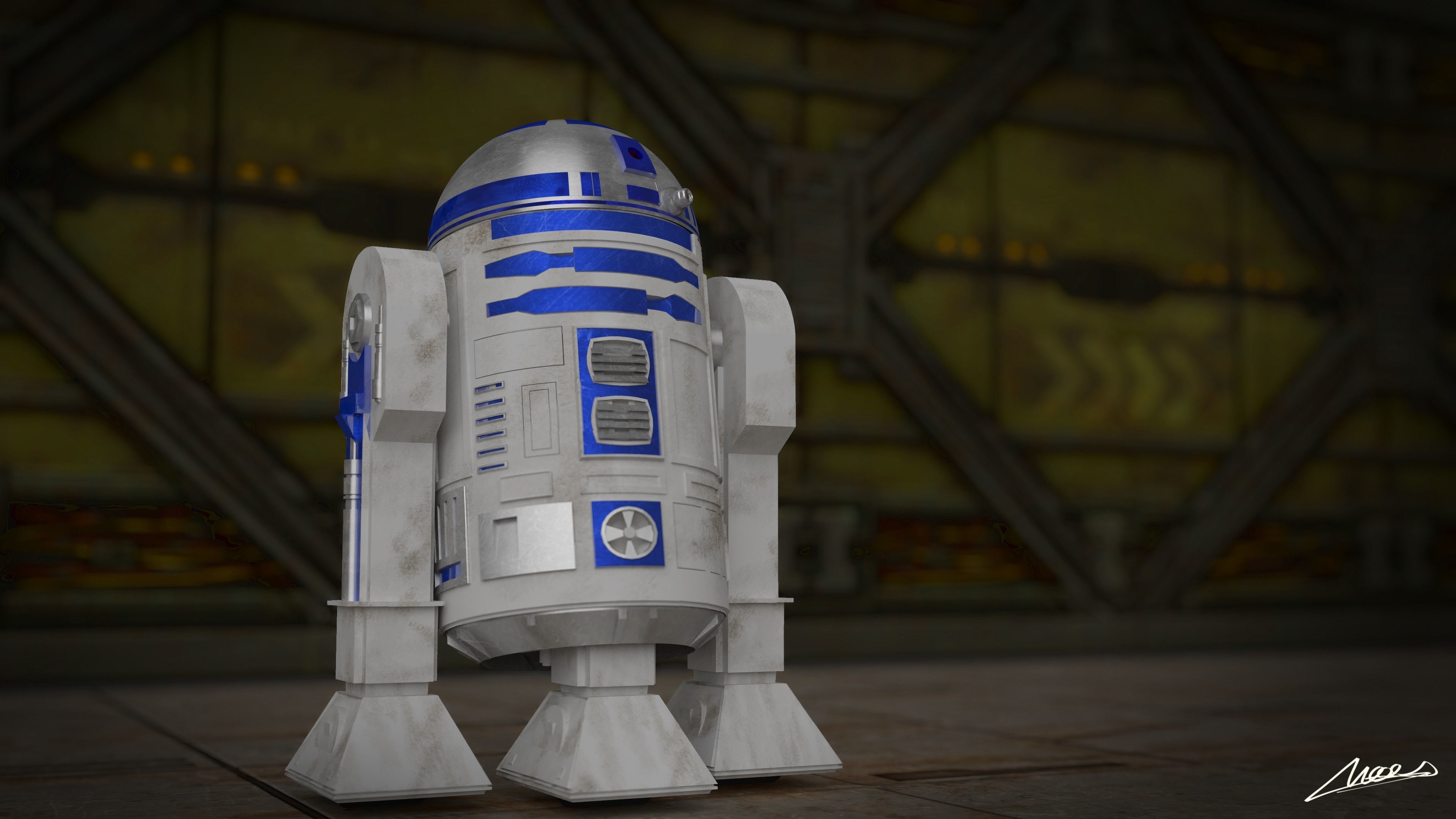 R2D2 and other astromech - Star Wars 3D model | CGTrader