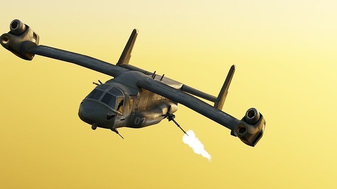 VTOL transporter gunship 3D model | CGTrader