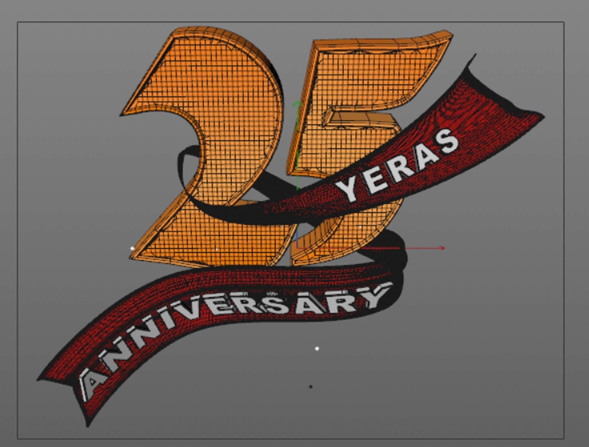 3D Logo 25th Anniversary Animated 3D model animated | CGTrader