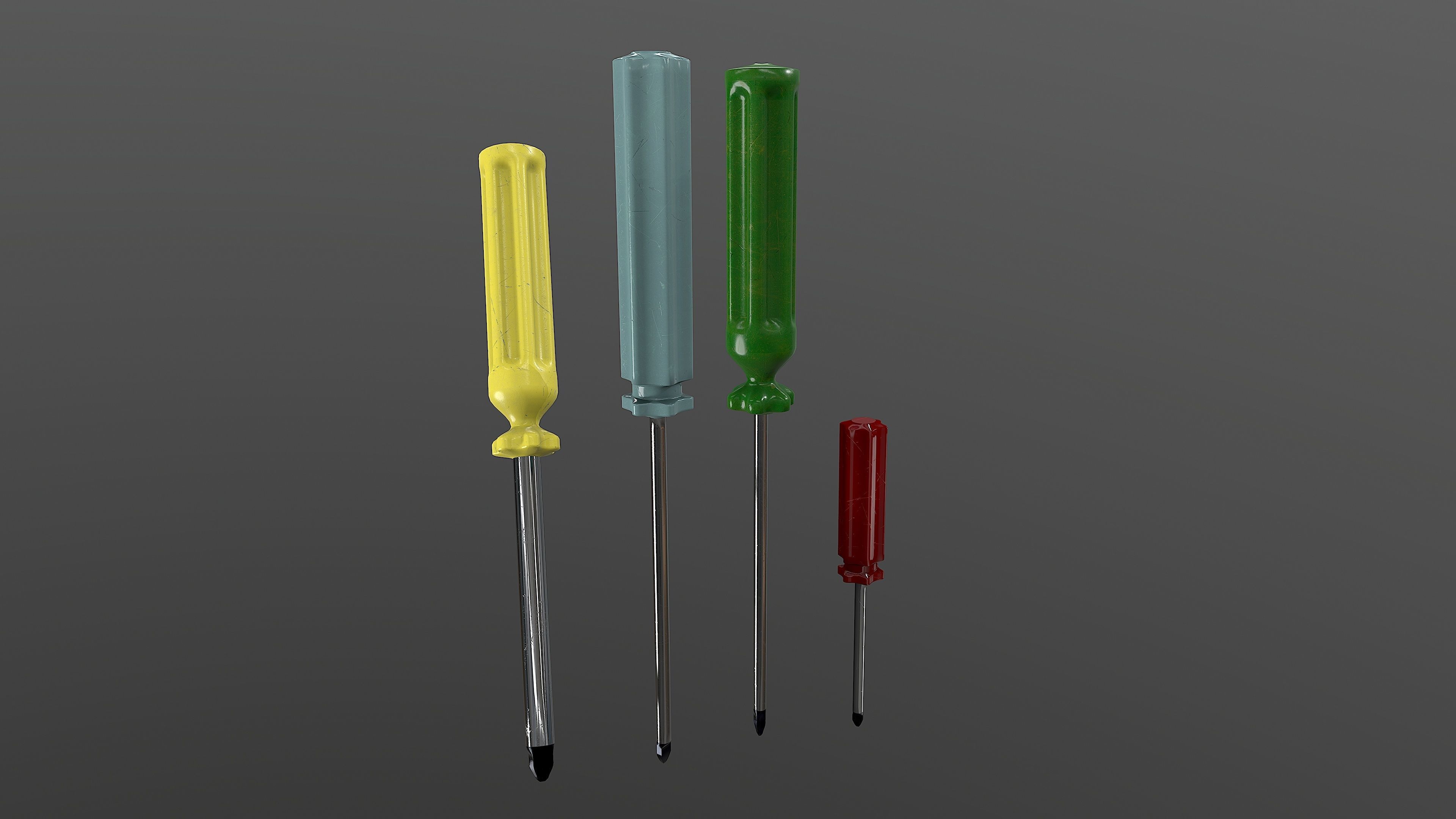 Screwdrivers set 3D model | CGTrader