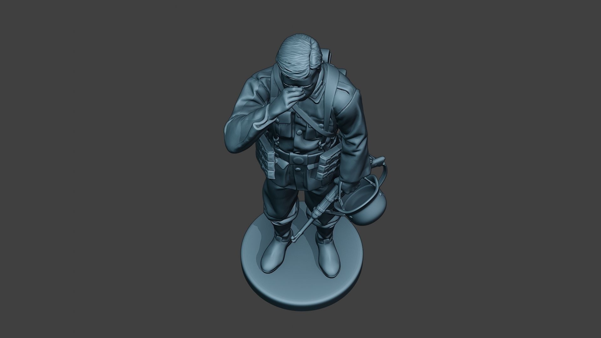 German soldier ww2 Crying G6 3D model 3D printable | CGTrader