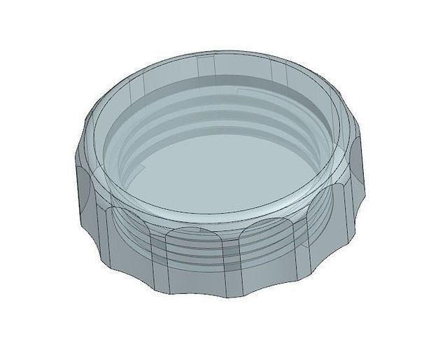 gasoline tank cap 3D model | CGTrader