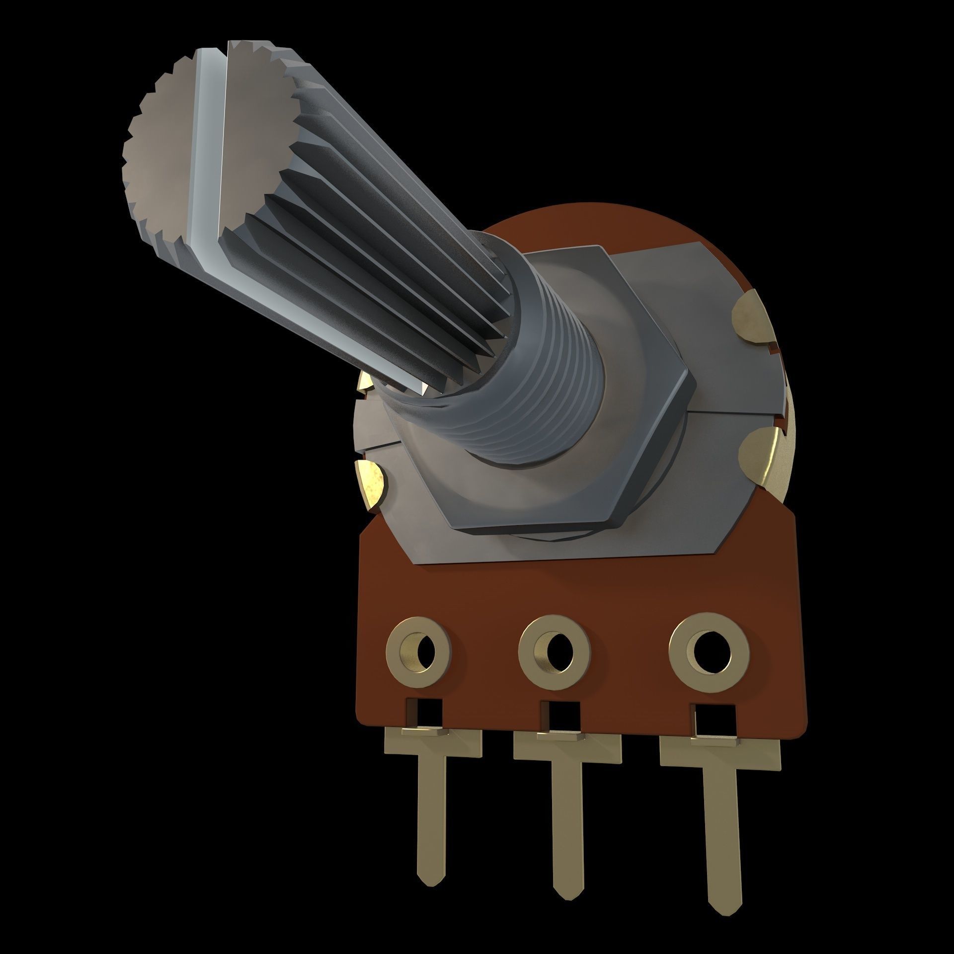 Potentiometer rotary 3D model | CGTrader