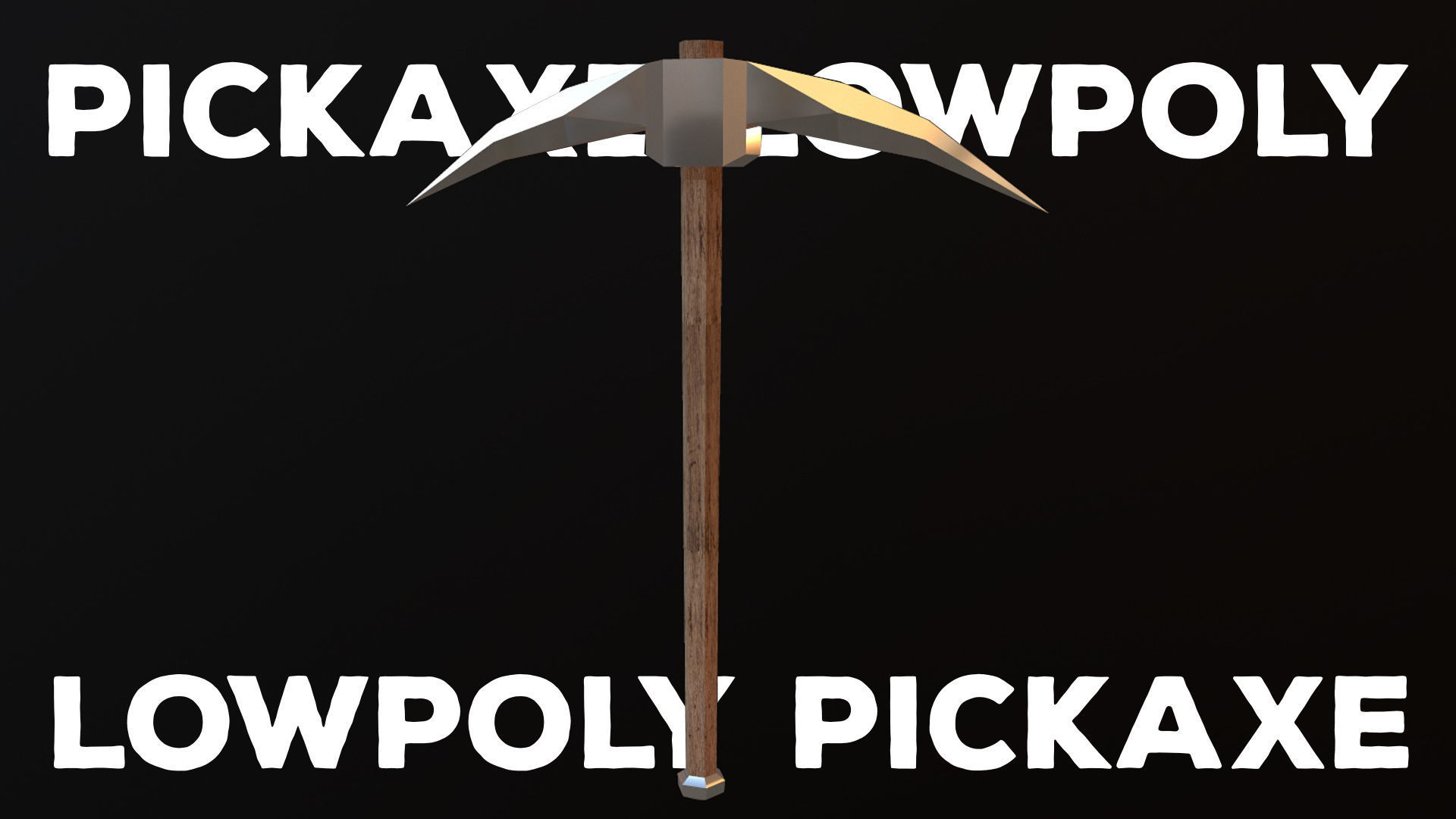 3D asset Pickaxe - lowpoly | CGTrader