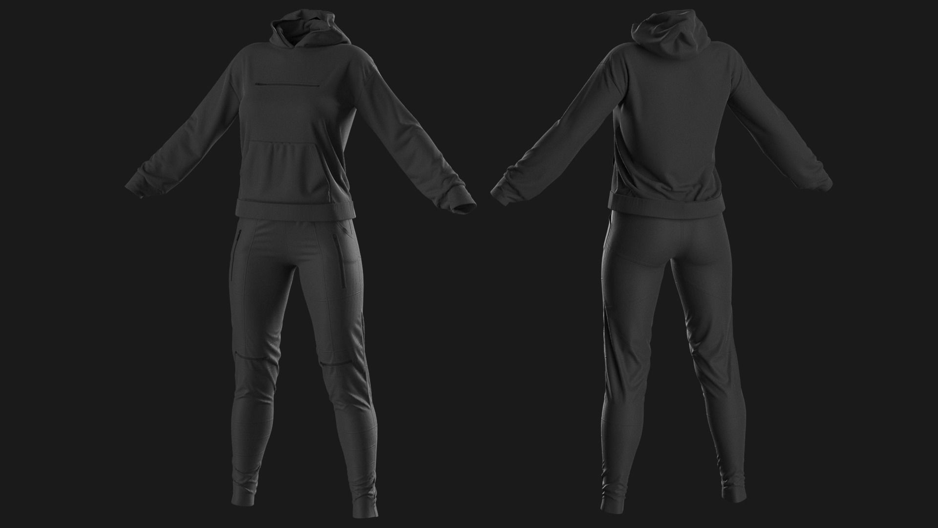 Female Sport Outfit2 free 3D model | CGTrader