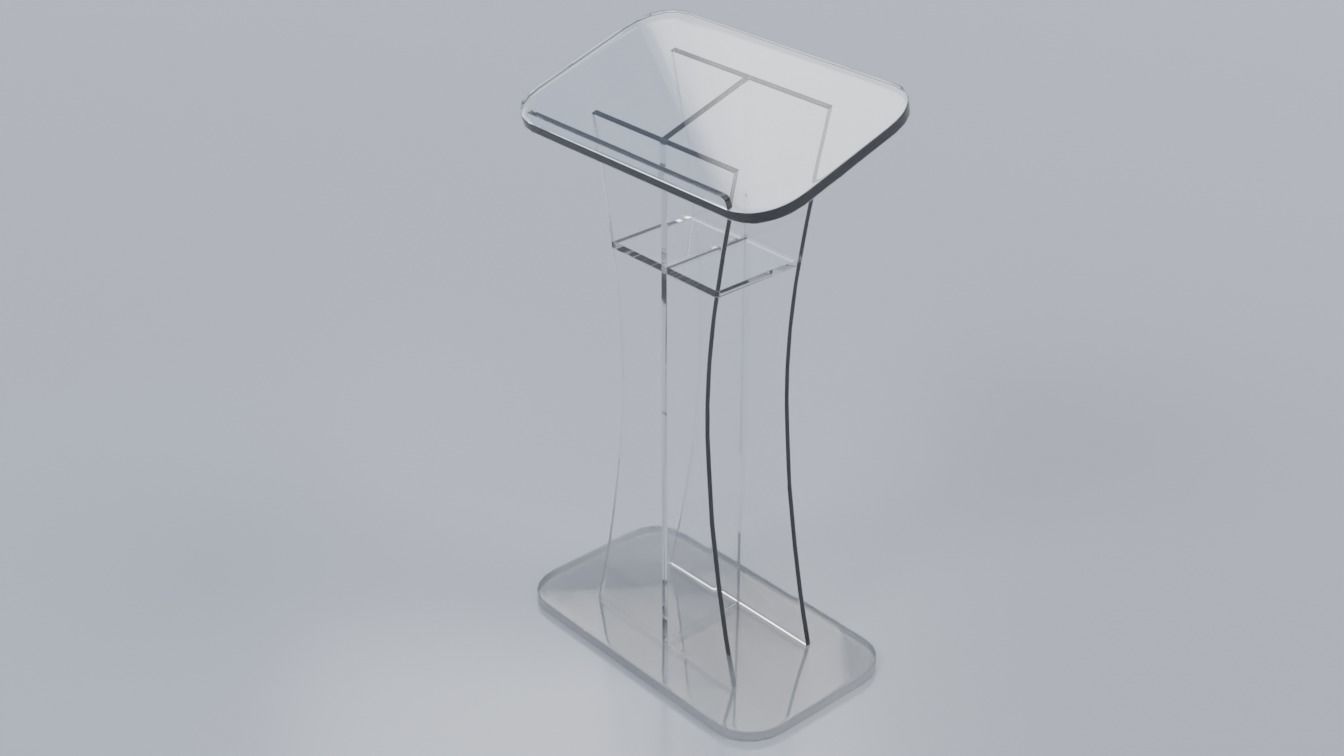 3D model Glass Pulpit - Modern VR / AR / low-poly | CGTrader