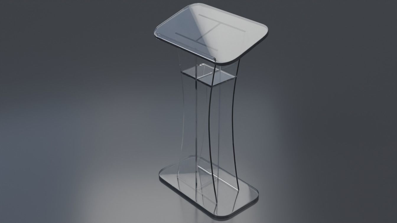 3D model Glass Pulpit - Modern VR / AR / low-poly | CGTrader