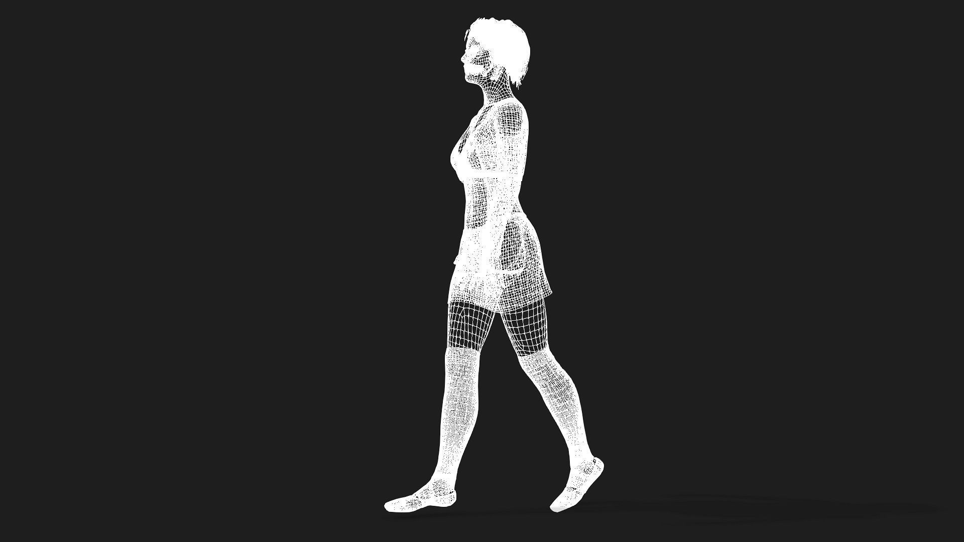 Modern Dancer Ballet 3D model rigged | CGTrader