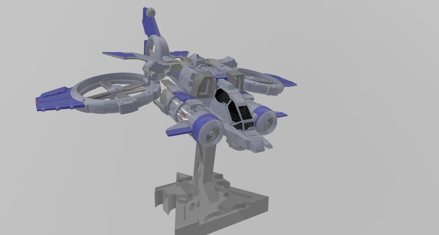 StarCraft II Terran Banshee fighter 3D model 3D printable | CGTrader
