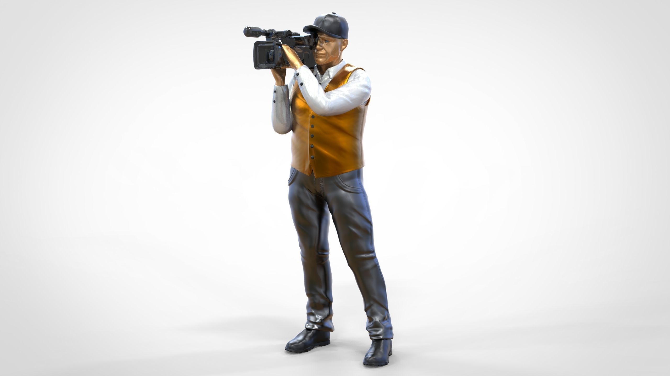 N1 Cameraman camera on shoulder 3D model 3D printable | CGTrader