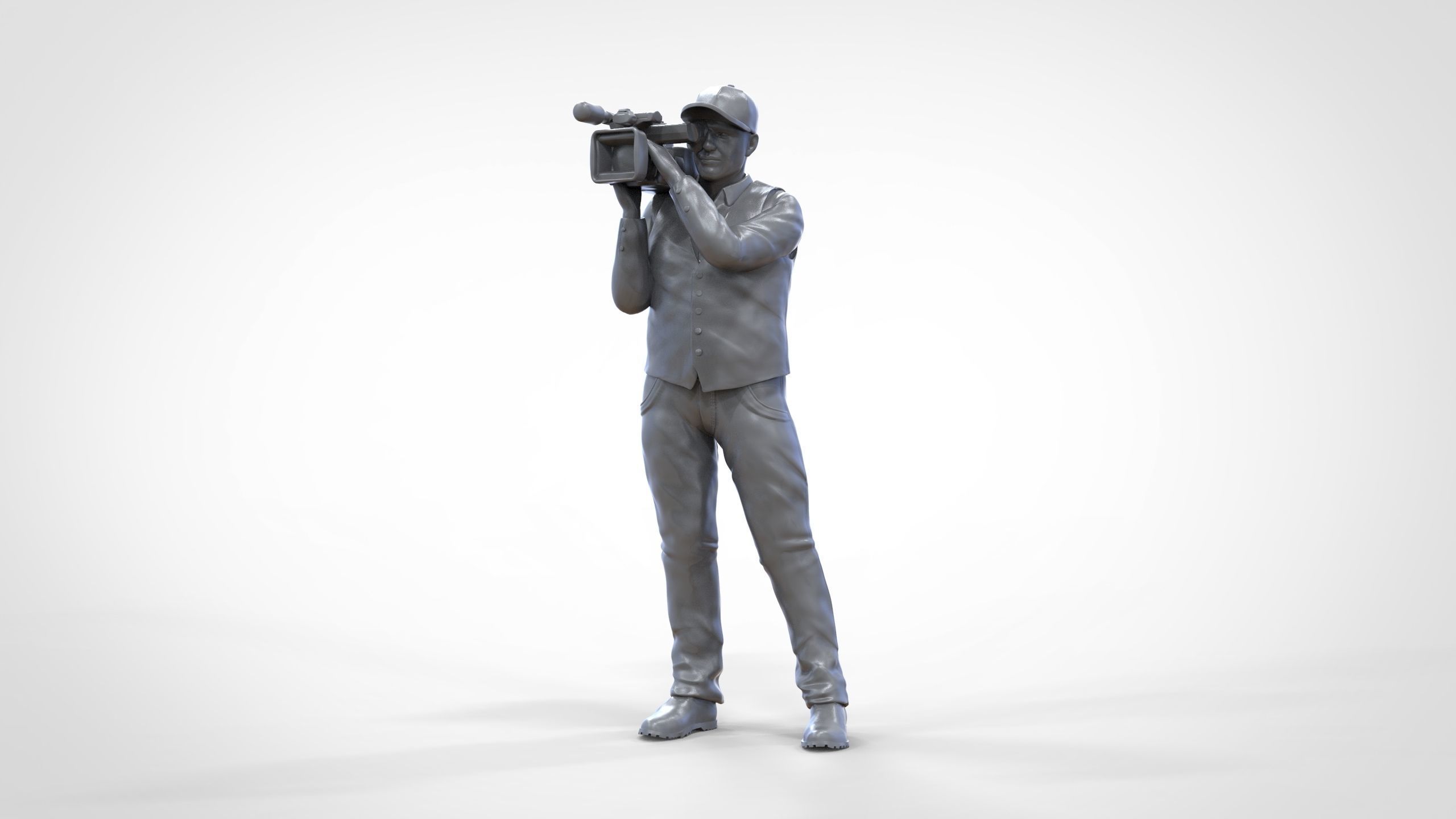 N1 Cameraman camera on shoulder 3D model 3D printable | CGTrader