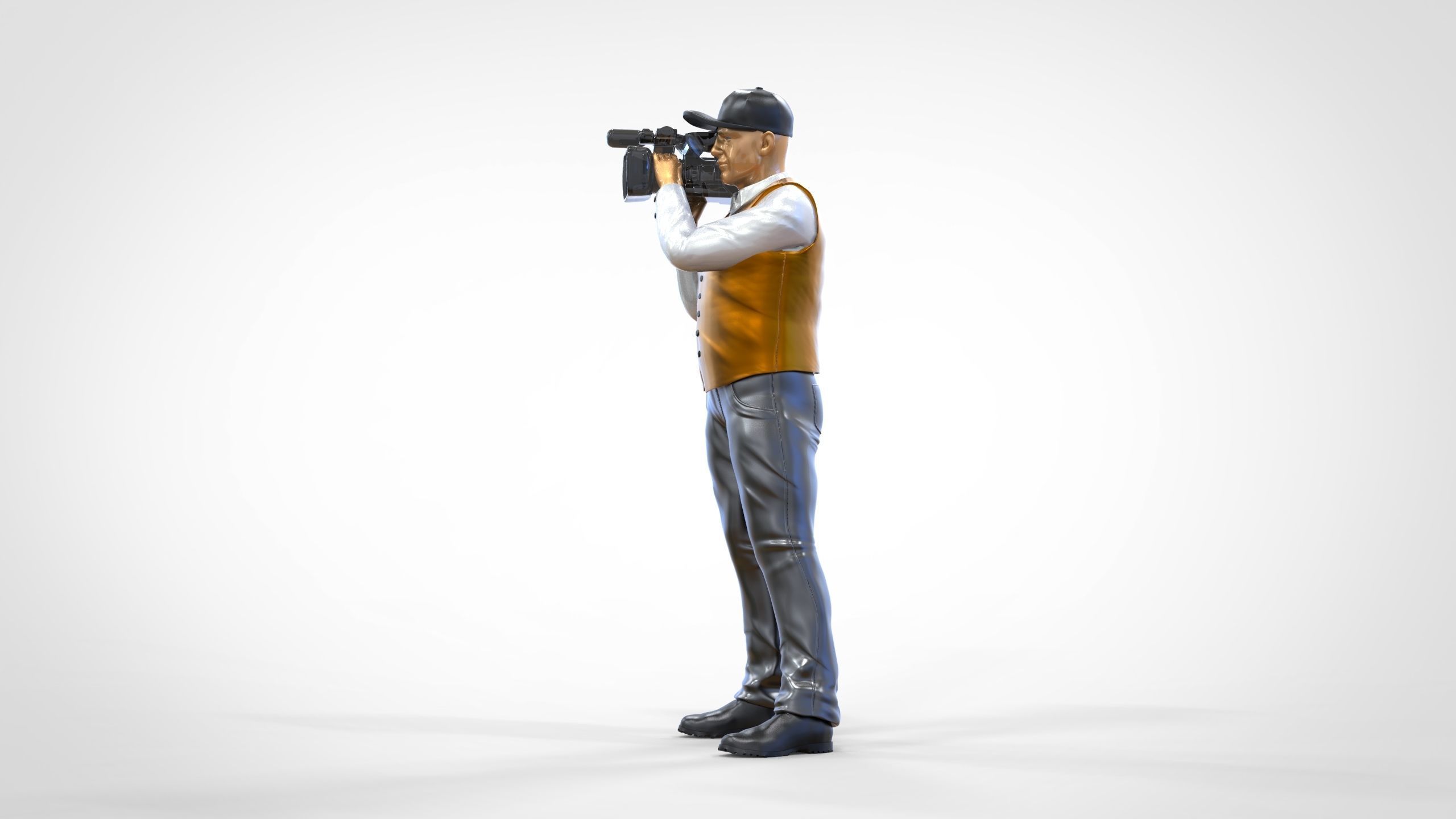 N1 Cameraman camera on shoulder 3D model 3D printable | CGTrader