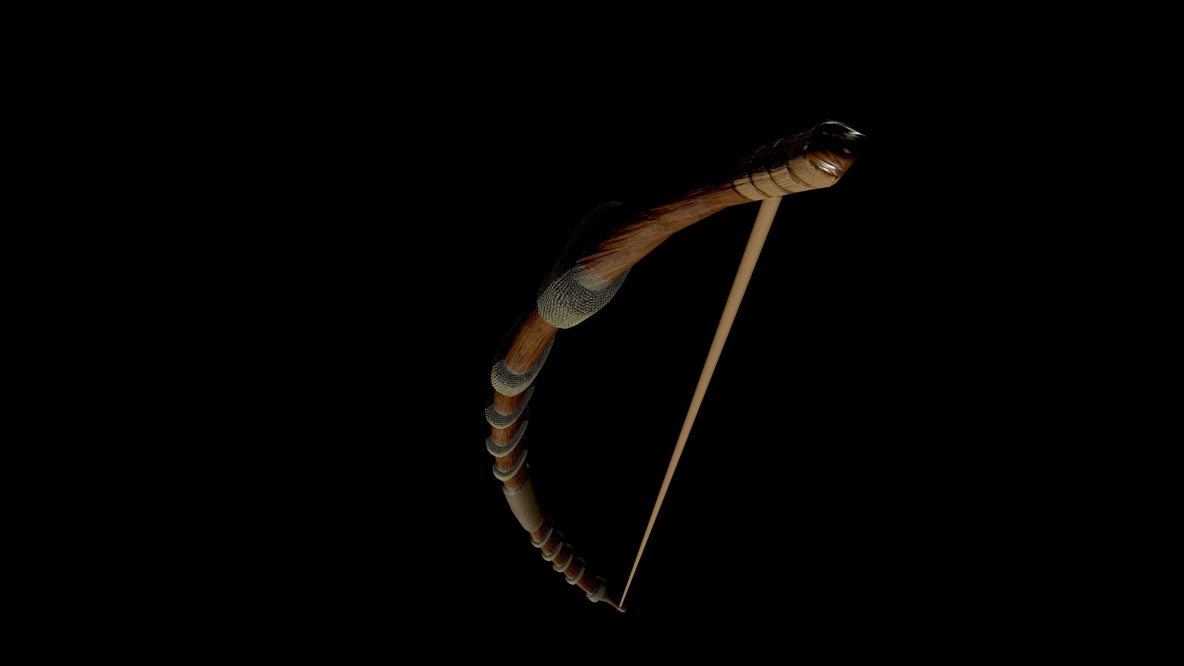 3D model lowpoly Native American bow VR / AR / low-poly | CGTrader