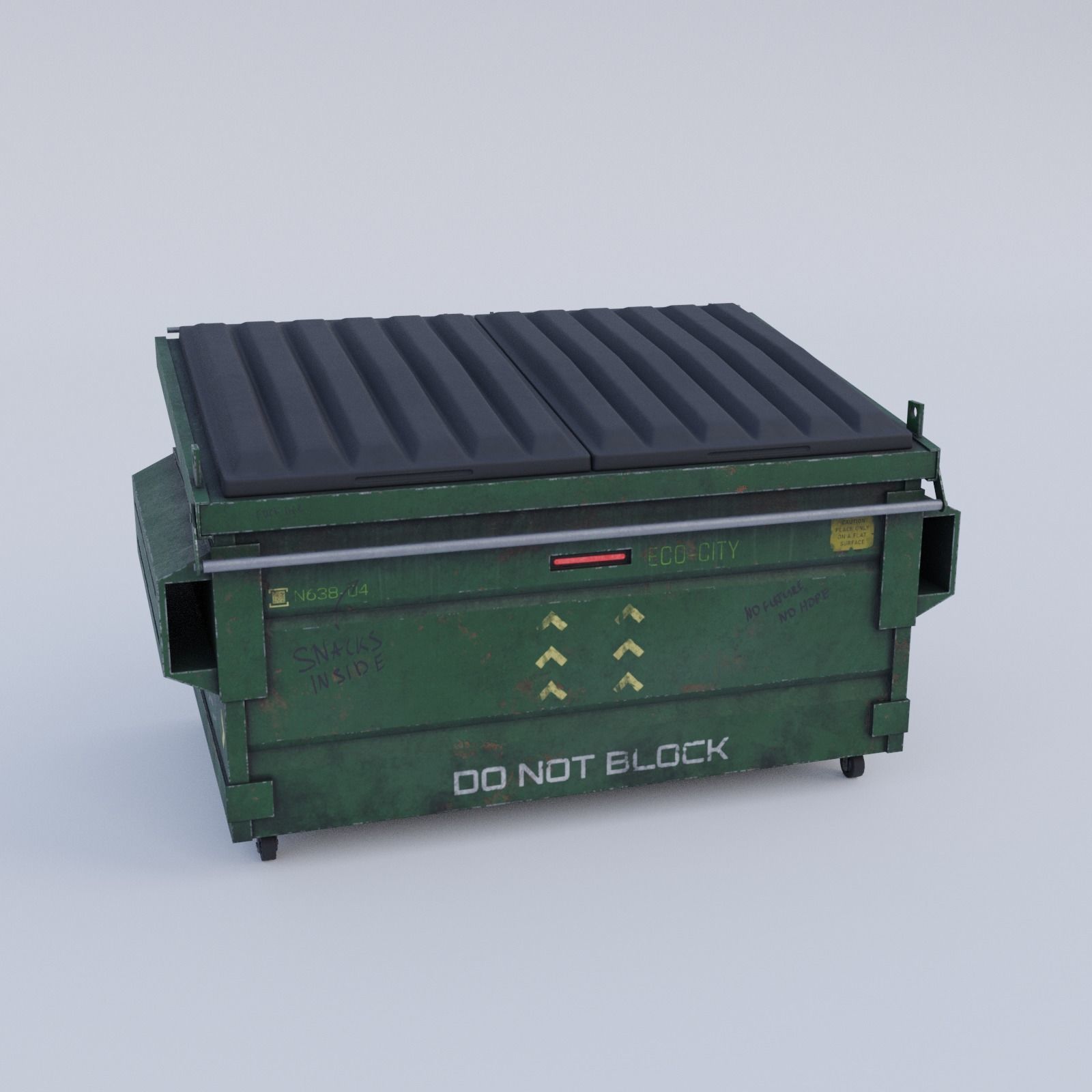 3D model Futuristic Dumpster VR / AR / low-poly | CGTrader