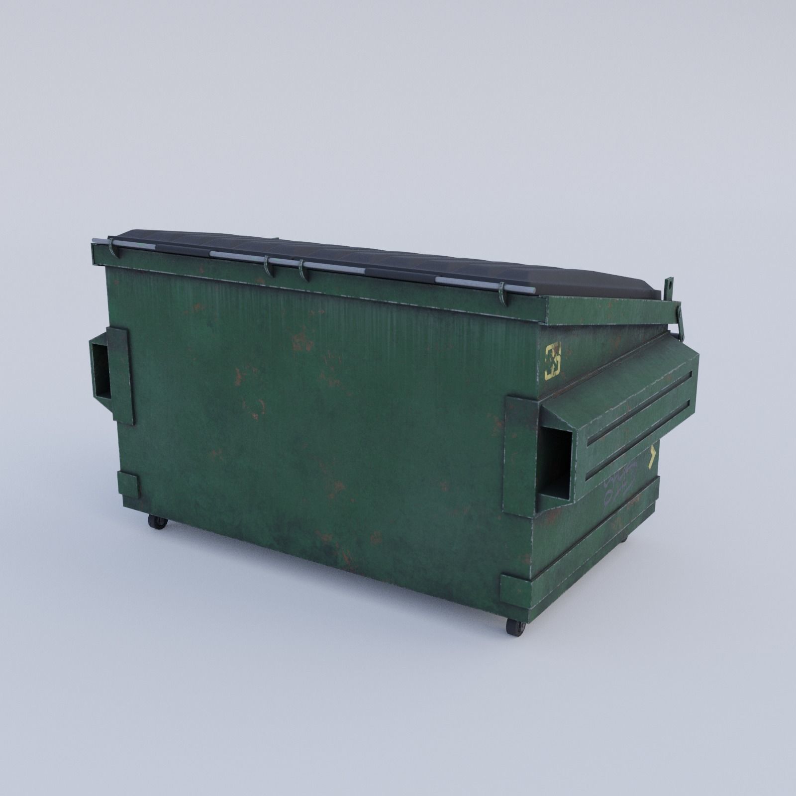 3D model Futuristic Dumpster VR / AR / low-poly | CGTrader