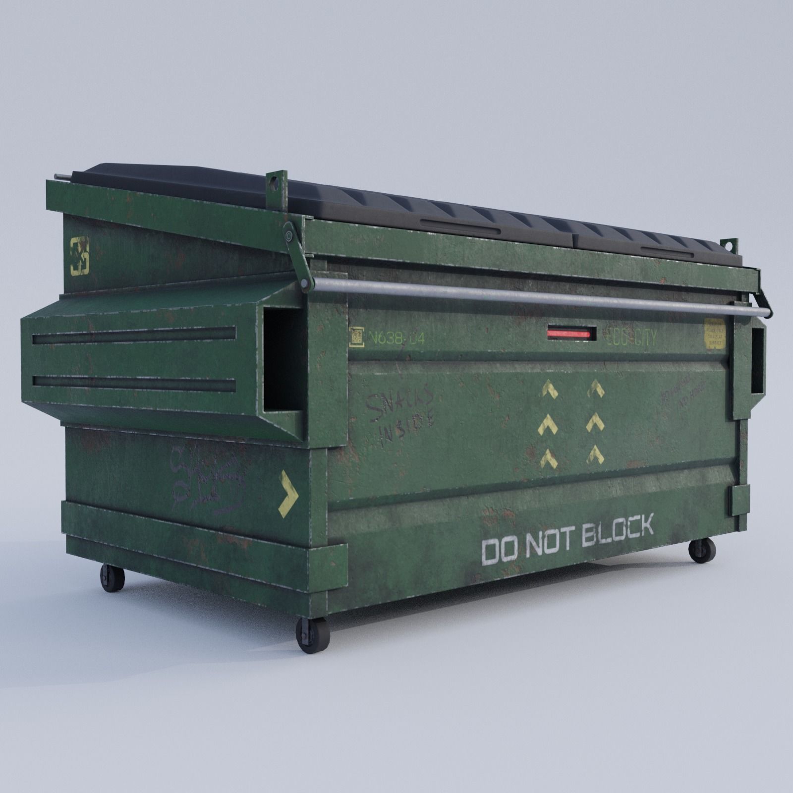 3D model Futuristic Dumpster VR / AR / low-poly | CGTrader