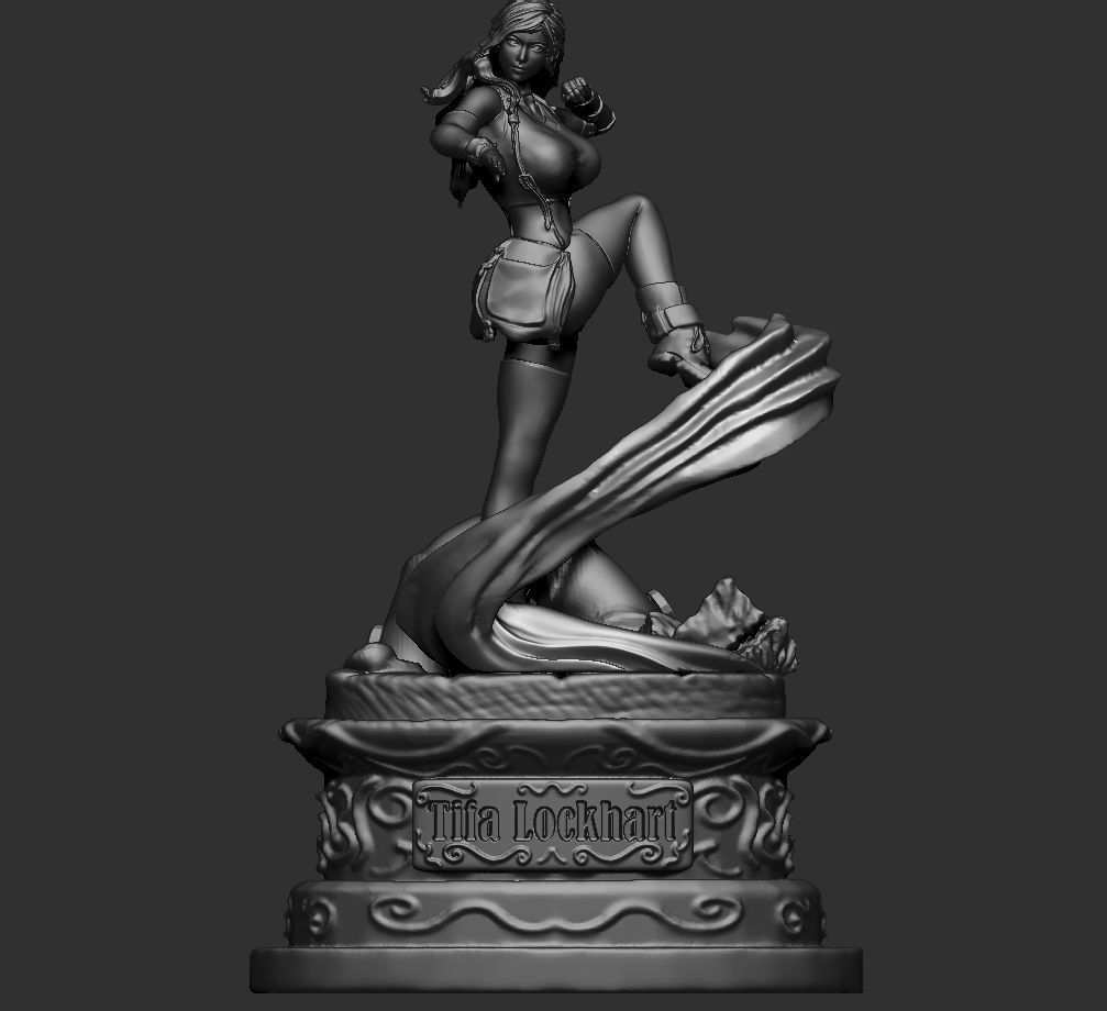 TIFA LOCKHART - Final Fantasy VII remake 3D model 3D printable | CGTrader