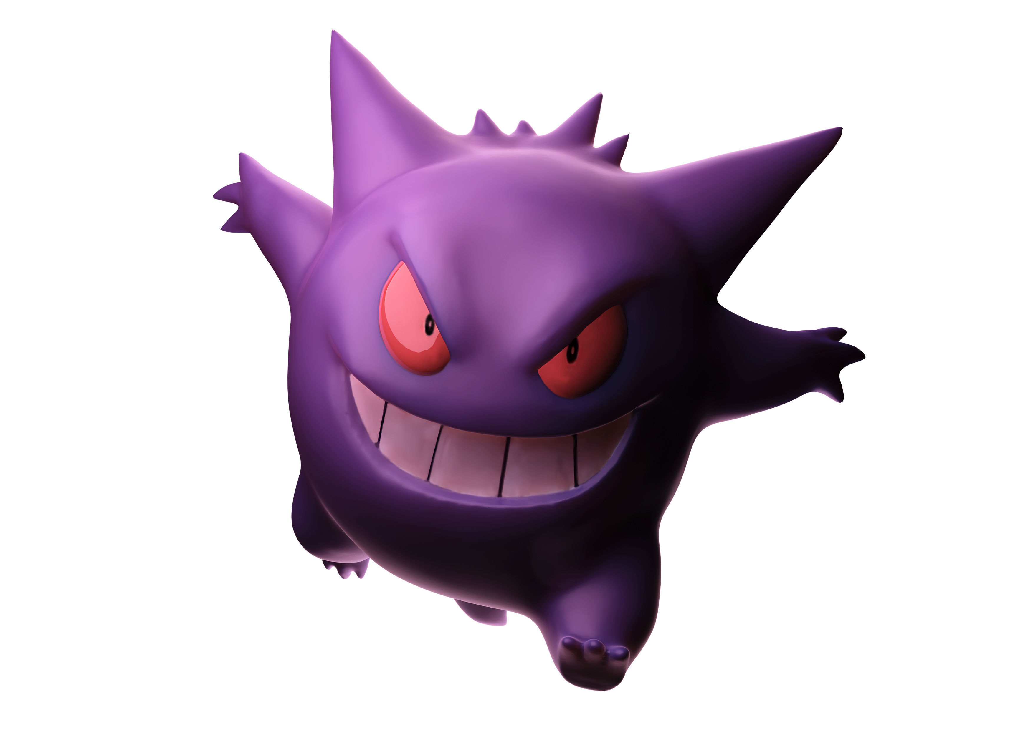 Gengar model and base 3D model 3D printable | CGTrader