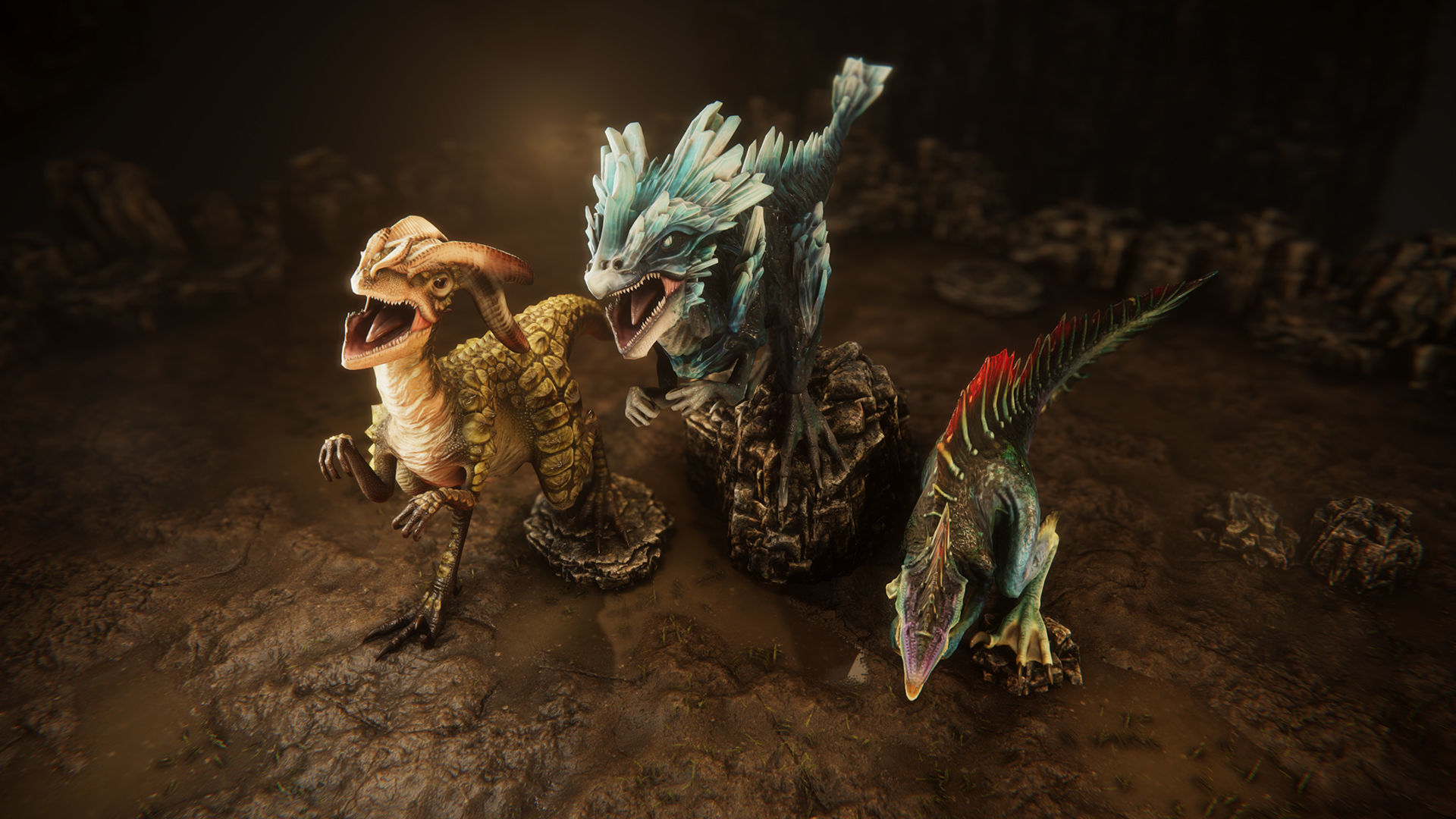 3D model Raptors pack VR / AR / low-poly animated | CGTrader