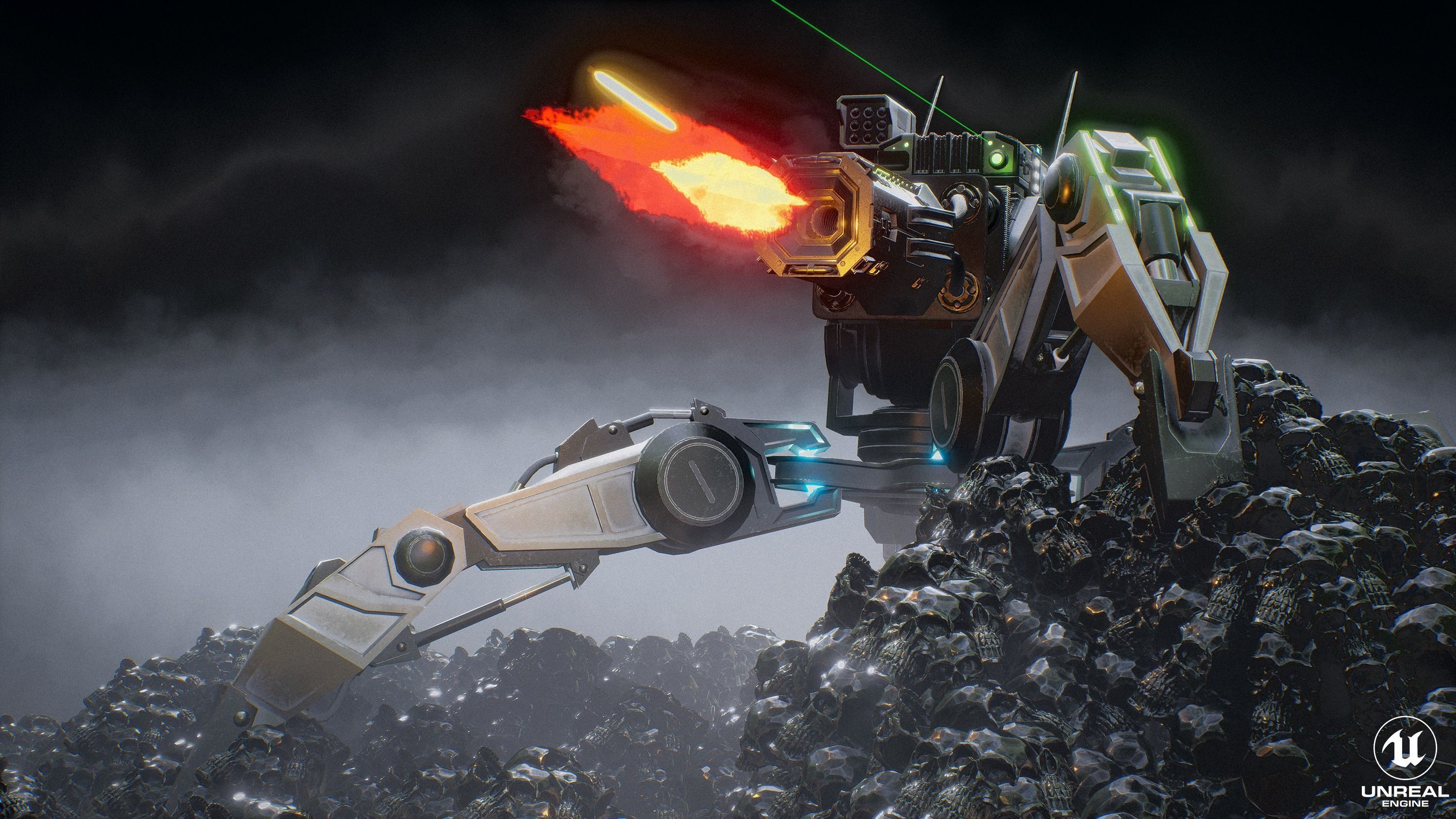 3D model Sci-Fi Robot Turret VR / AR / low-poly | CGTrader