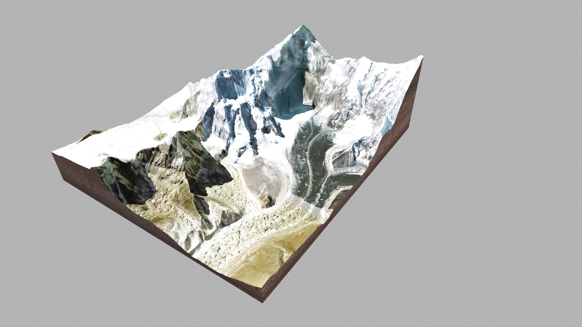 Mountain landscape Chomolungma Mount Everest 3D model | CGTrader