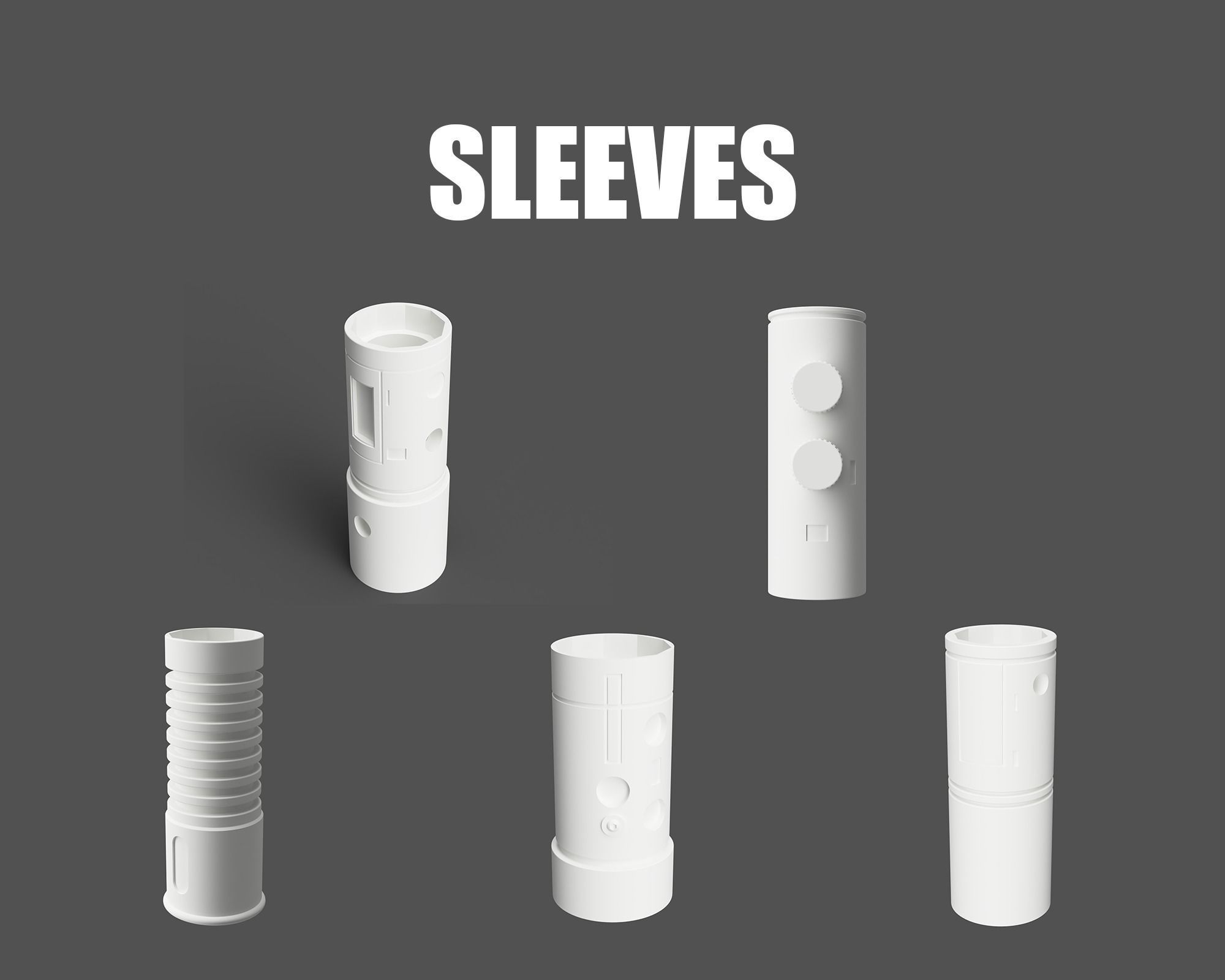 Battle of Geonosis Lightsaber Hilts 3D Printable 3D Model Collection ...