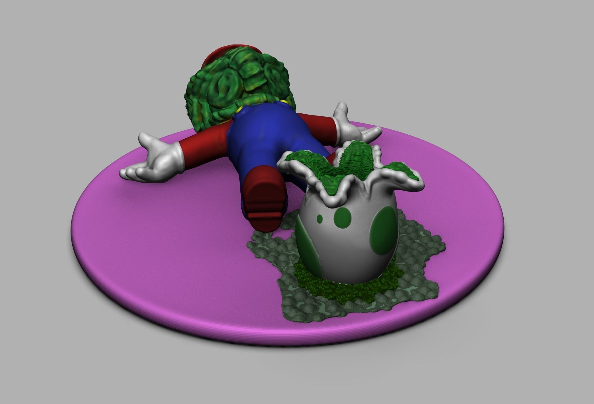 ALIEN XENOMORPH FACEHUGGER SUPPER MARIO 3D PRINTING DIORAMA 3D model 3D ...