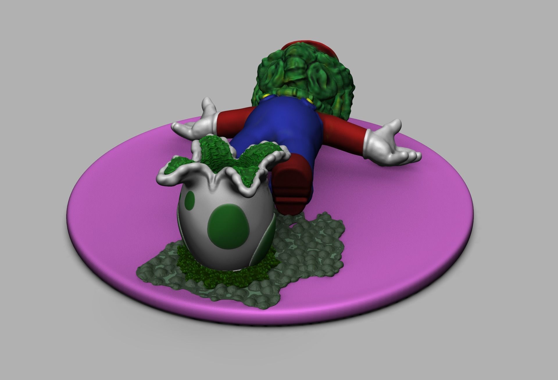 ALIEN XENOMORPH FACEHUGGER SUPPER MARIO 3D PRINTING DIORAMA 3D model 3D ...