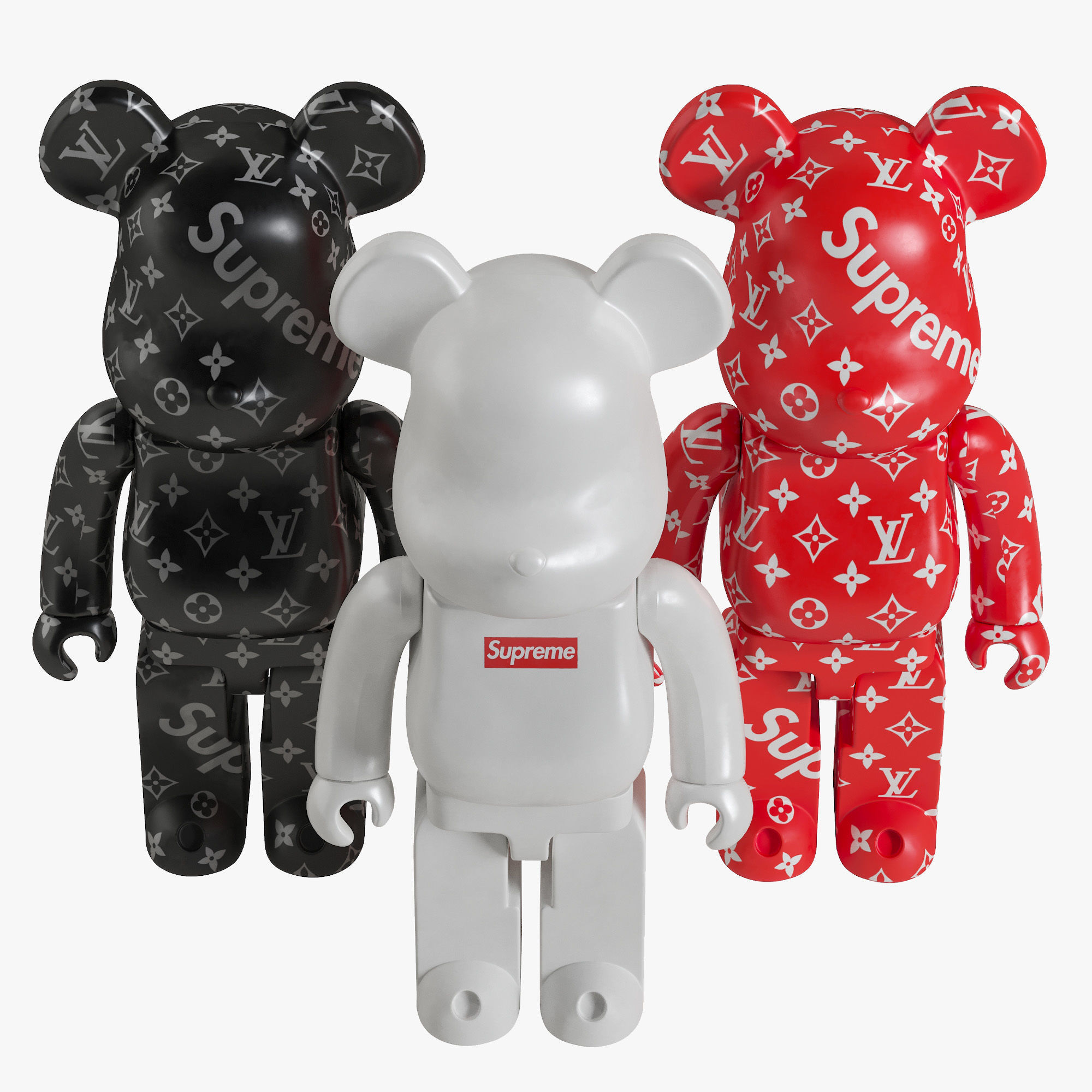 3D model Bearbrick Supreme Set VR / AR / low-poly | CGTrader