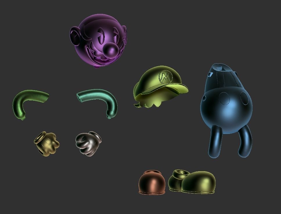 RETRO MARIO 3D model 3D printable | CGTrader