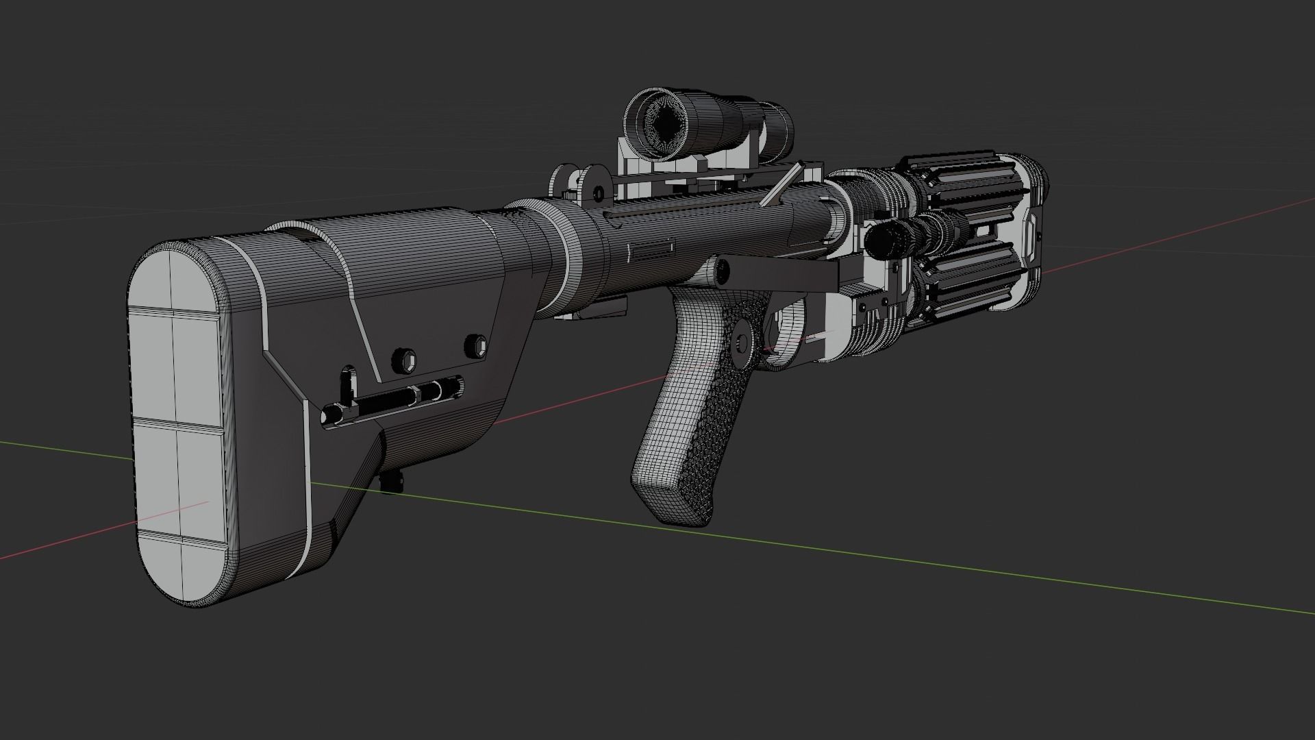 E-22 Blaster Rifle 3D model | CGTrader