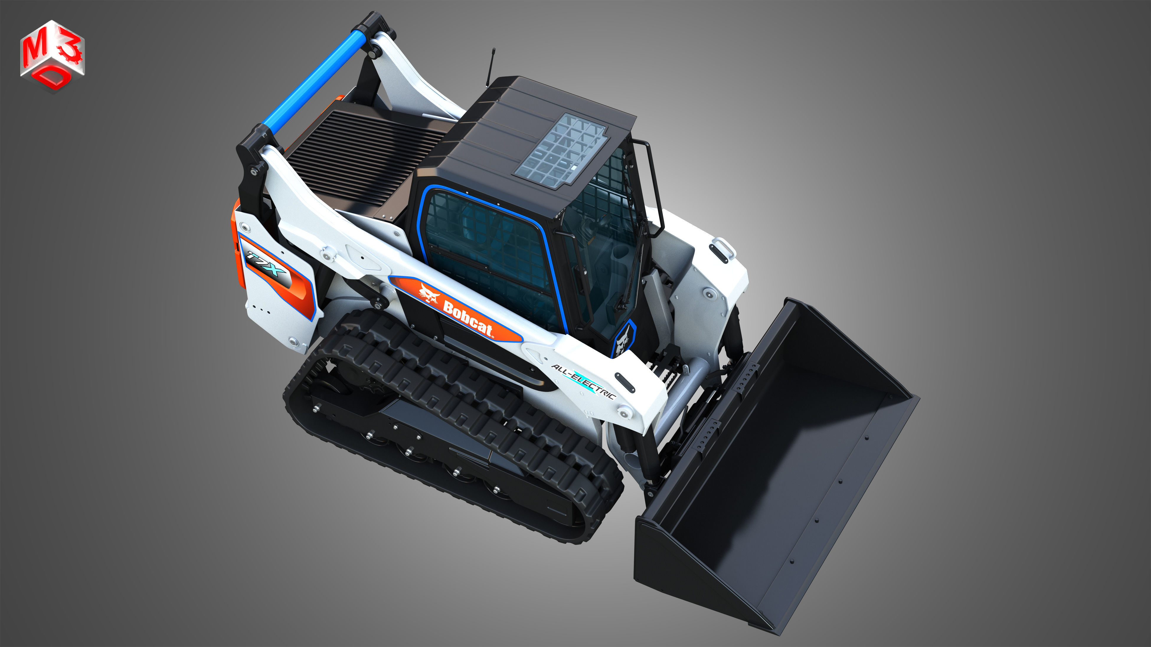 T7X All Electric Compact Track Loader - Bucket 3D model | CGTrader