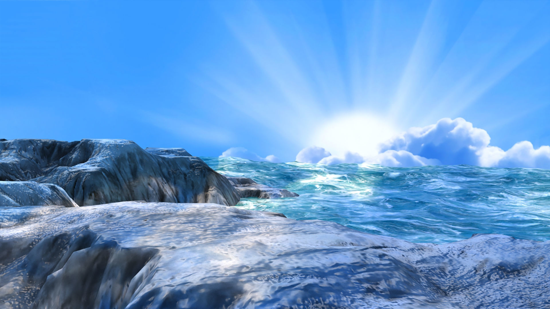 3D model Sea Animated VR / AR / low-poly | CGTrader