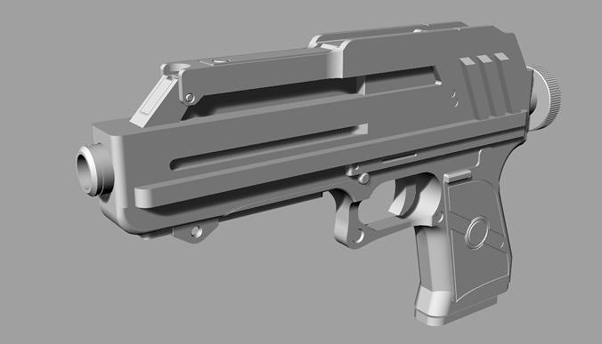 DC-17 hand blaster pistol of Star Wars 3d print model 3D model 3D ...