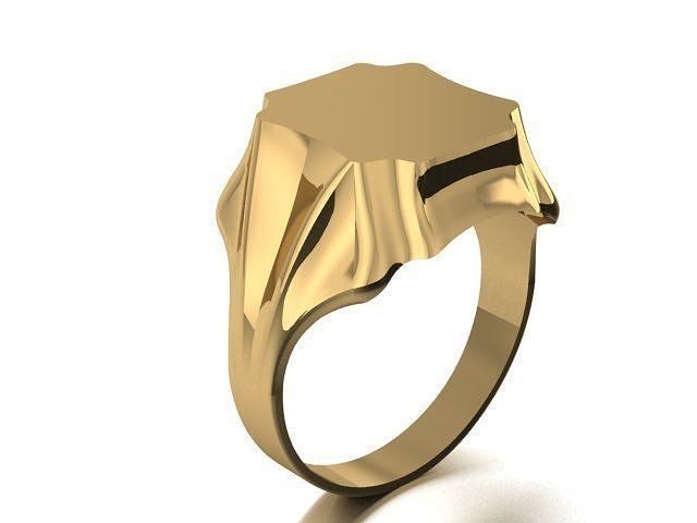 Signet Ring Template 3D model | CGTrader
