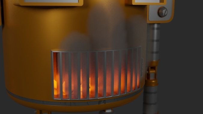 Robo-miner 3D model rigged | CGTrader