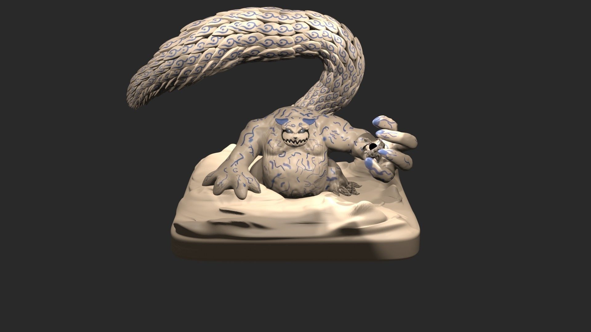 Shukaku one tales from Naruto 3D model | CGTrader