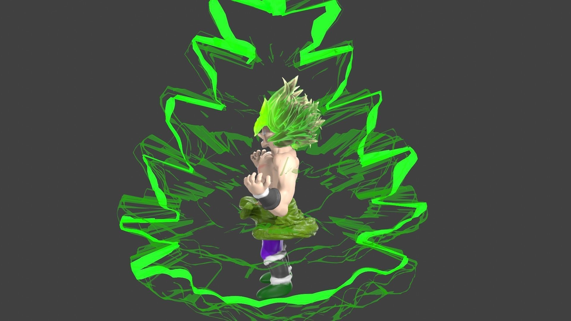 Broly Full power 3D model | CGTrader