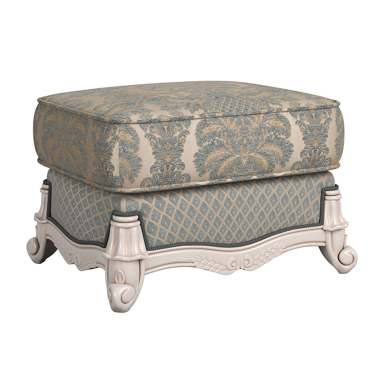 230 Carpenter Sofa foot stool 3D model | CGTrader