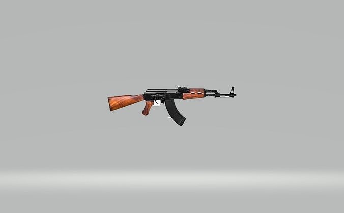 ak 47 fbx an texture free VR / AR / low-poly 3D model | CGTrader